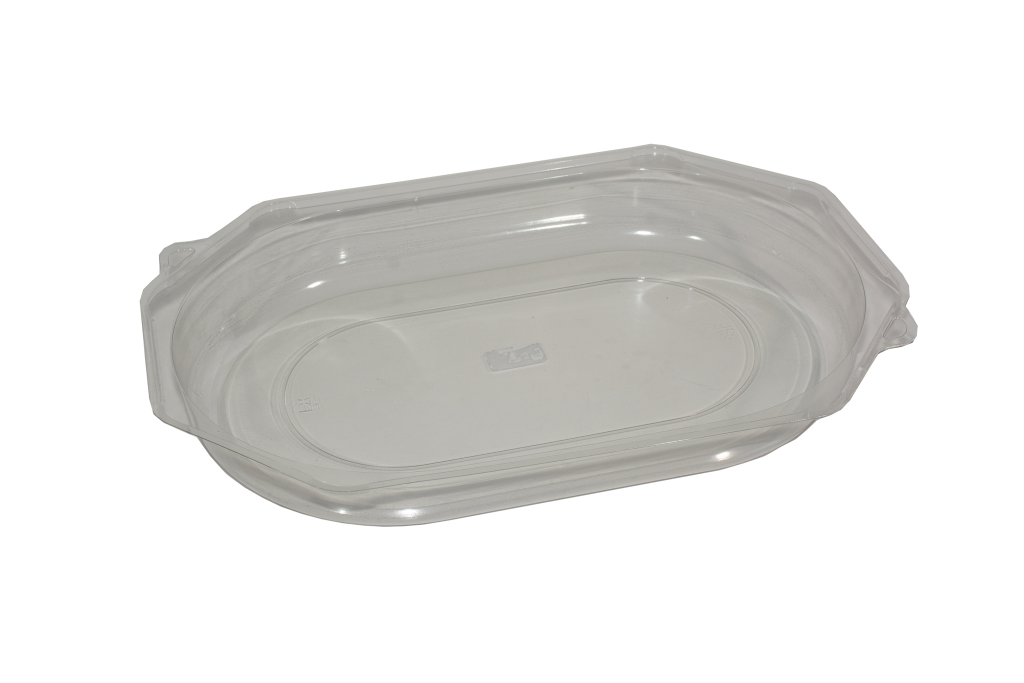 Large Octagonal Clear Platter Lid - DPA Packaging.
